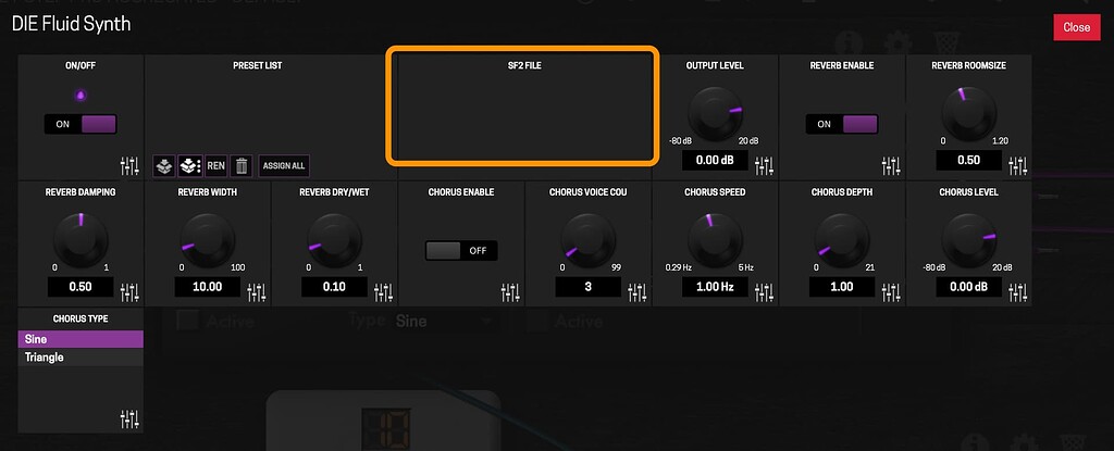 DIE Fluid Synth - MODEP - Blokas Community